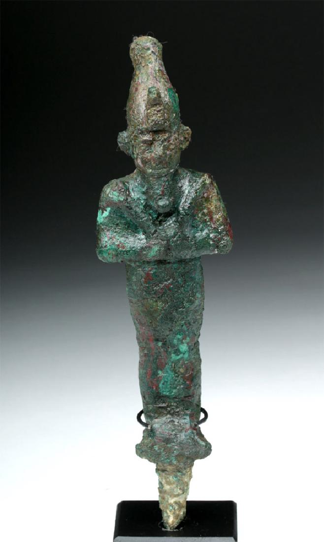Tall Egyptian Bronze Statue of Osiris