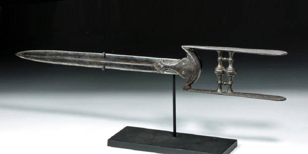 18th Century Persian Steel Assassin's Dagger With Sheat