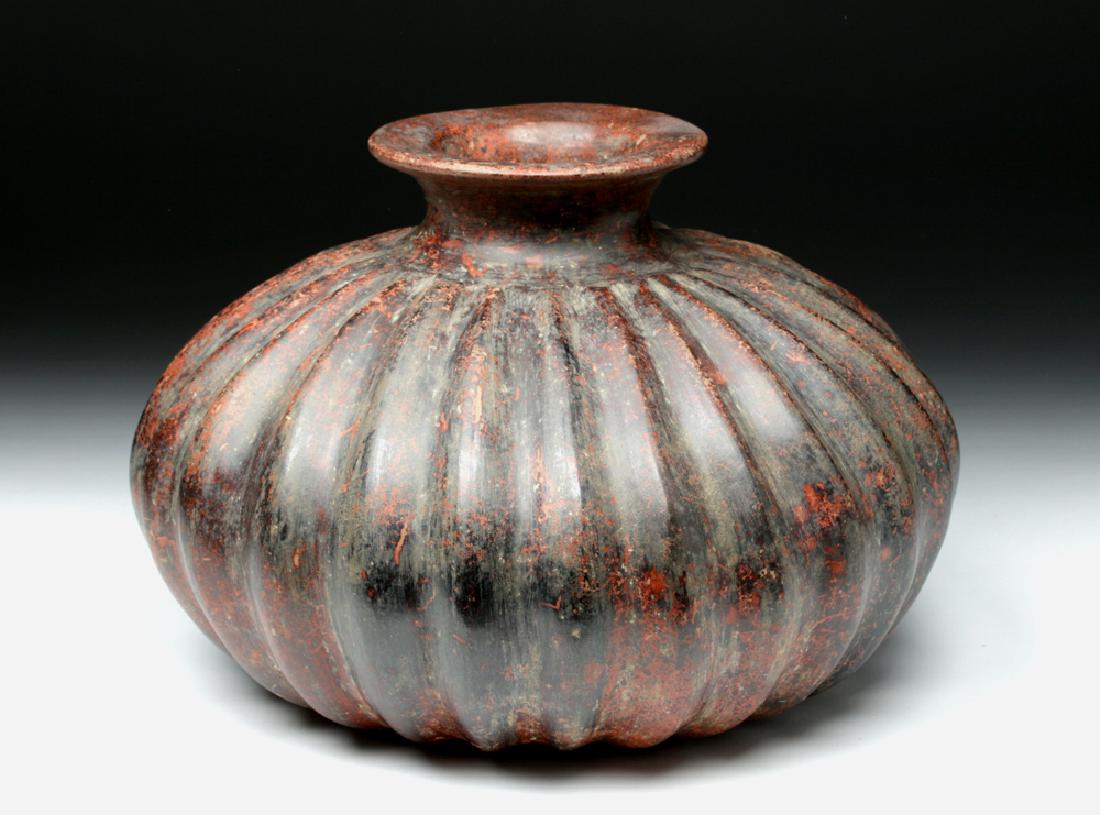 Large Colima Redware Jar Fascinating Form!