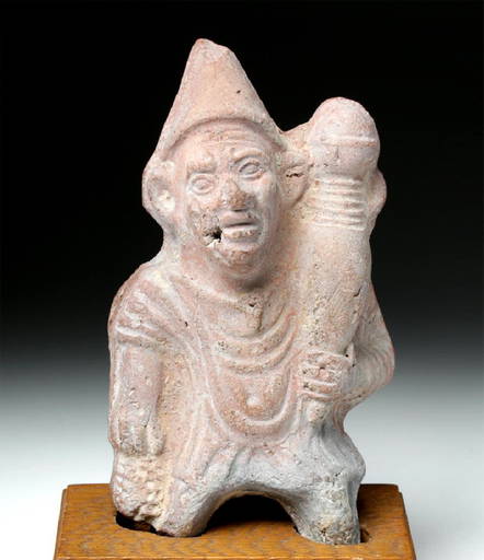 Romano Egyptian Pottery Grotesque Figure W/ Phallus