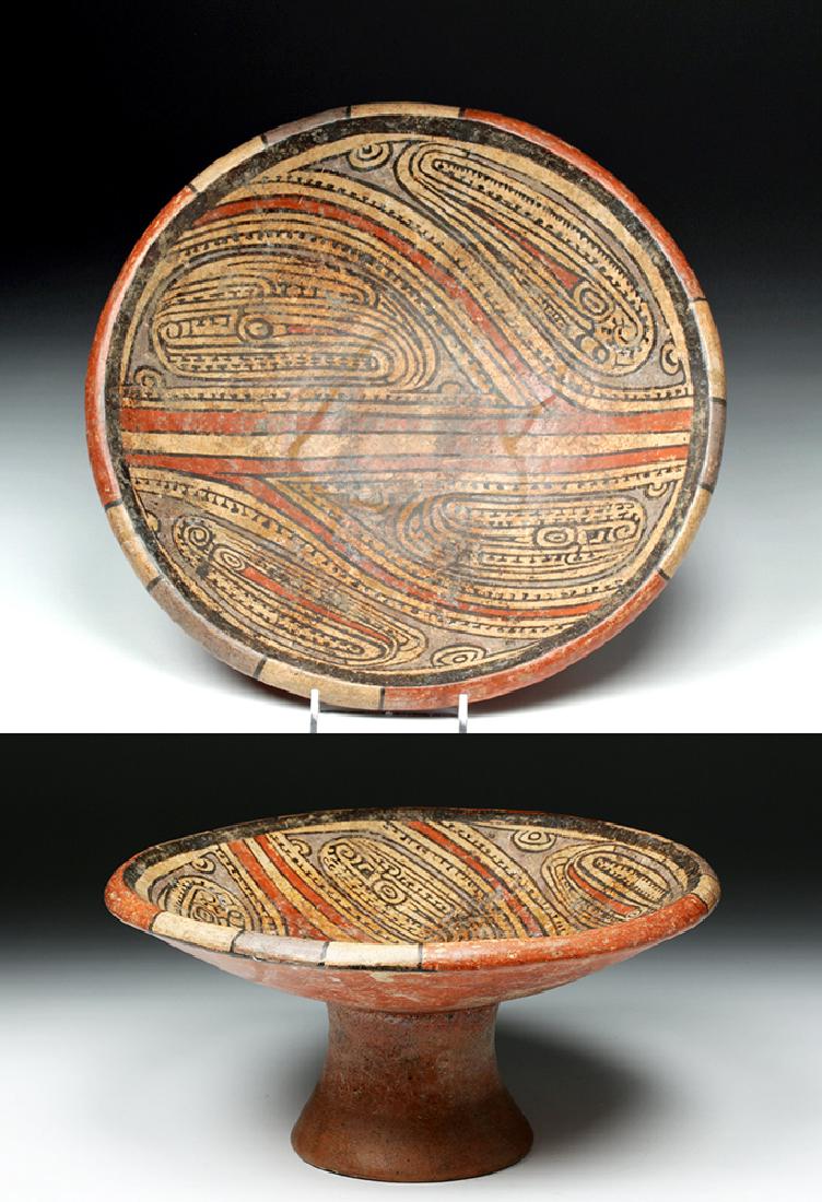 Cocle Pottery Polychrome Pedestal Plate - Dec 20, 2017 | Artemis ...