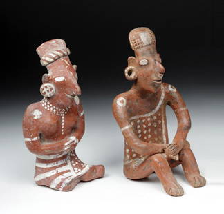 A Pair Of Pre Columbian Jalisco, West Mexico, Figures