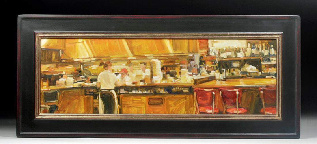Contemporary Painting, Ann Dettmer's Those Red Stools