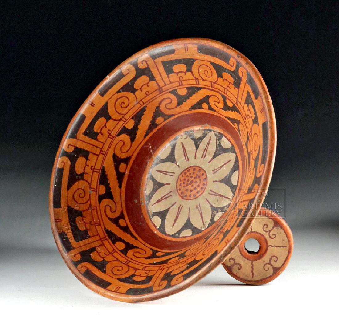 Superb Mixtec Polychrome Tripod Bowl Rare Feet!