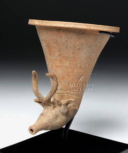 Persian Achaemenid Bronze Rhyton Bull Form