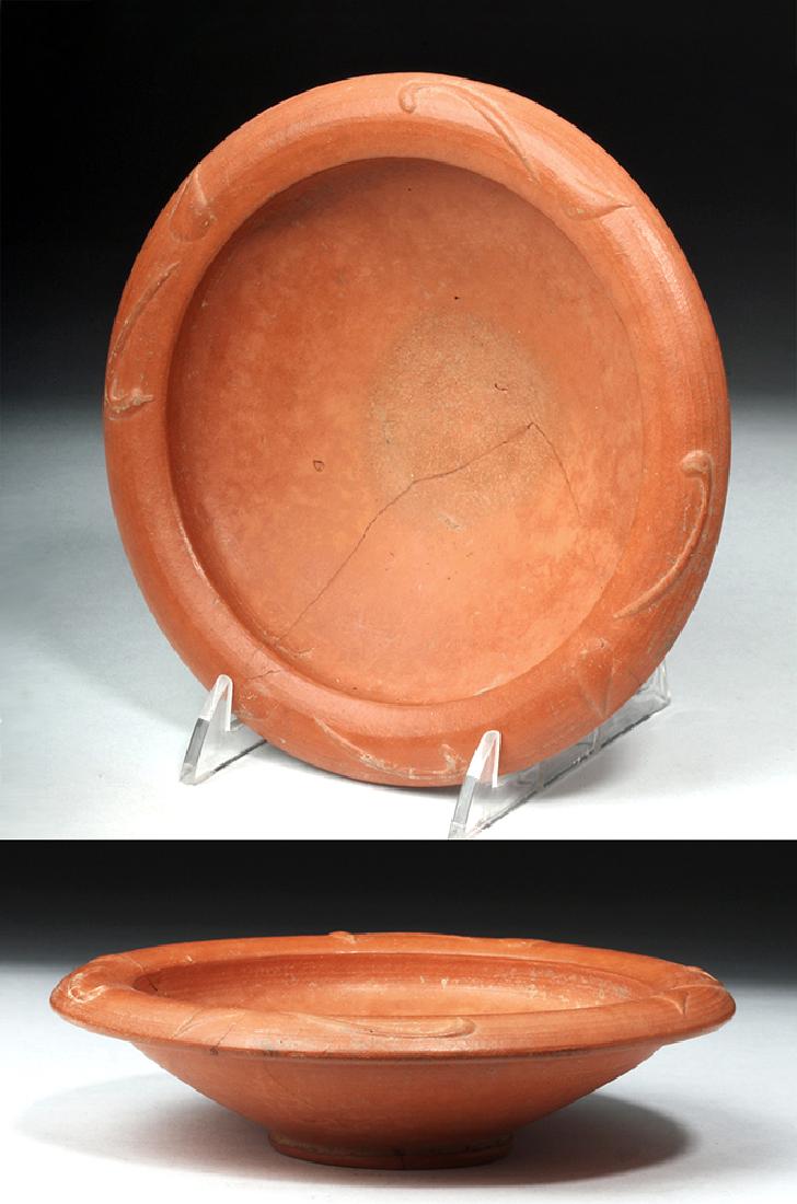 Ancient Roman Redware Pottery Bowl