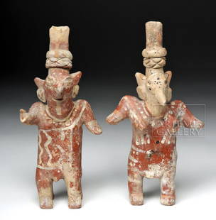 A Pair Of Pre Columbian Jalisco, West Mexico, Figures