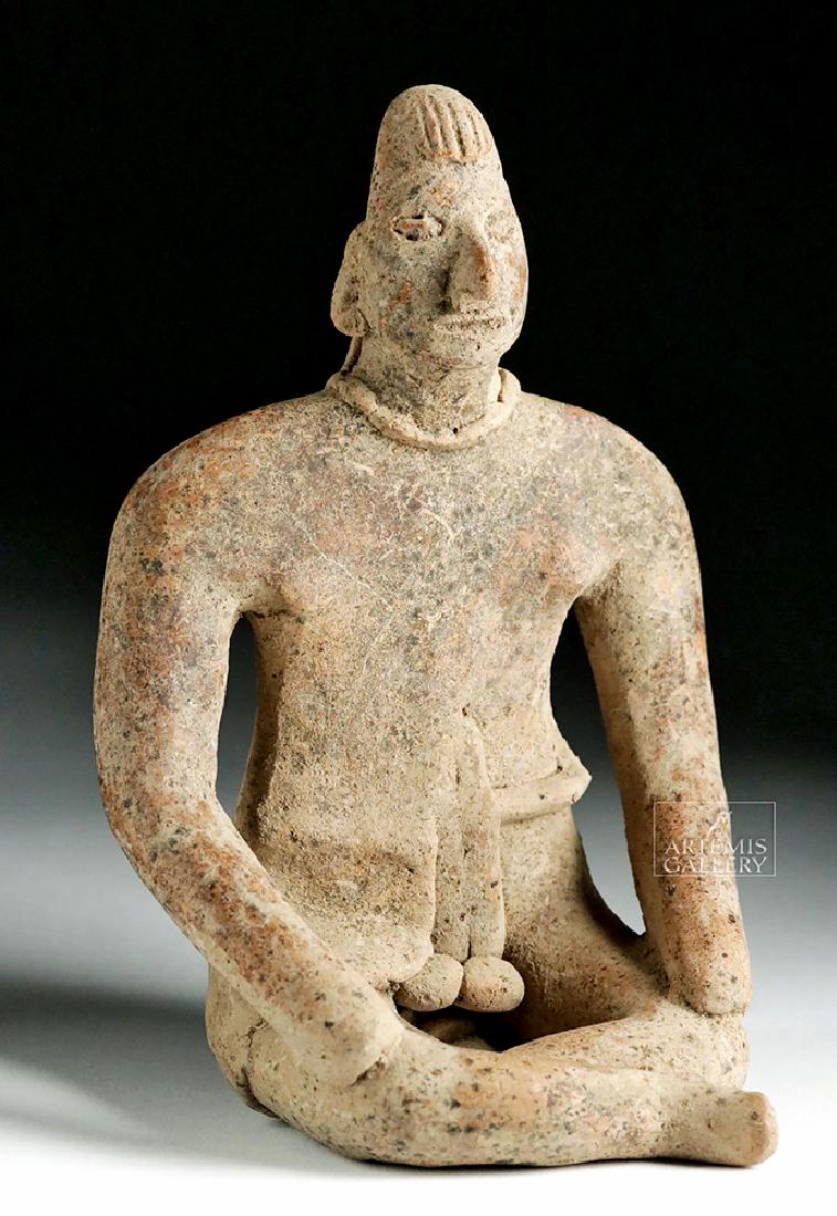 Colima Pottery Seated Male