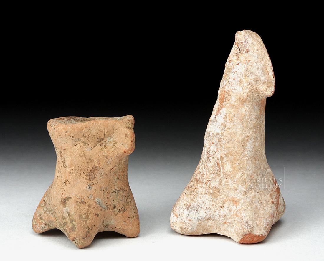 Pair of Rare Neolithic Anatolian Terracotta Idols