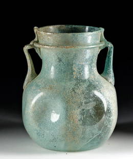 Roman Glass Marbled Vessel