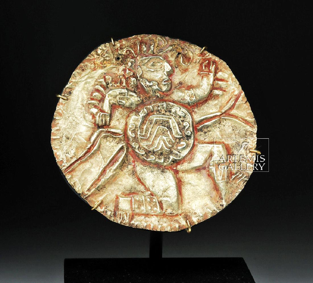 Very Rare Aztec Gold Disk - Running Warrior