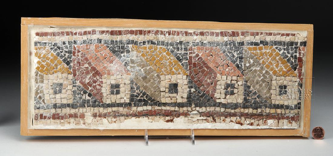 Rare Roman Mosaic - 5 Horrea / Storage Houses
