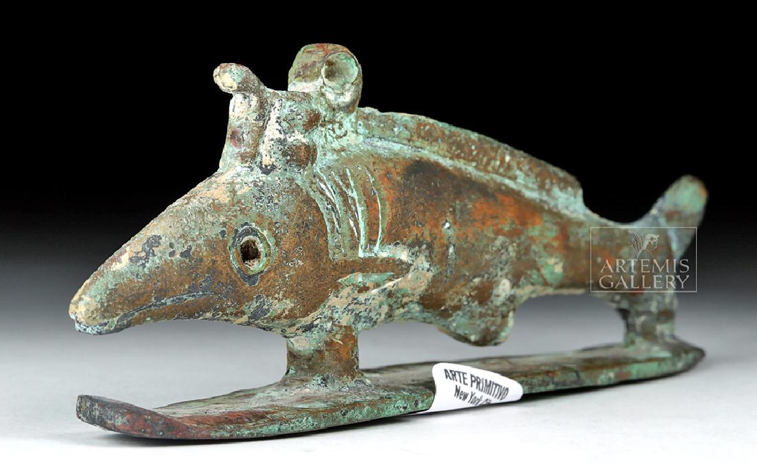 Egyptian Bronze Oxyrhynchus (Medjed) Fish