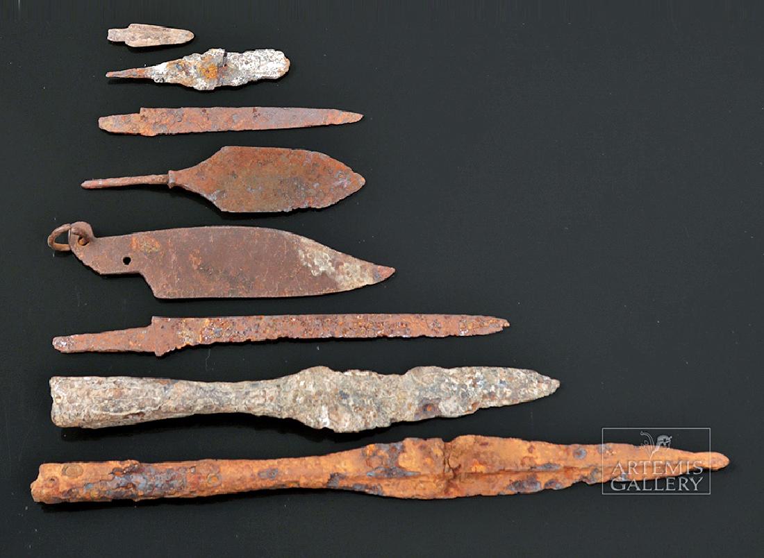Eight Roman Iron Weapons