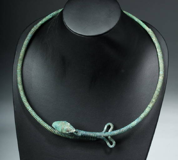 Wonderful Viking Coiled Bronze Neck Torc