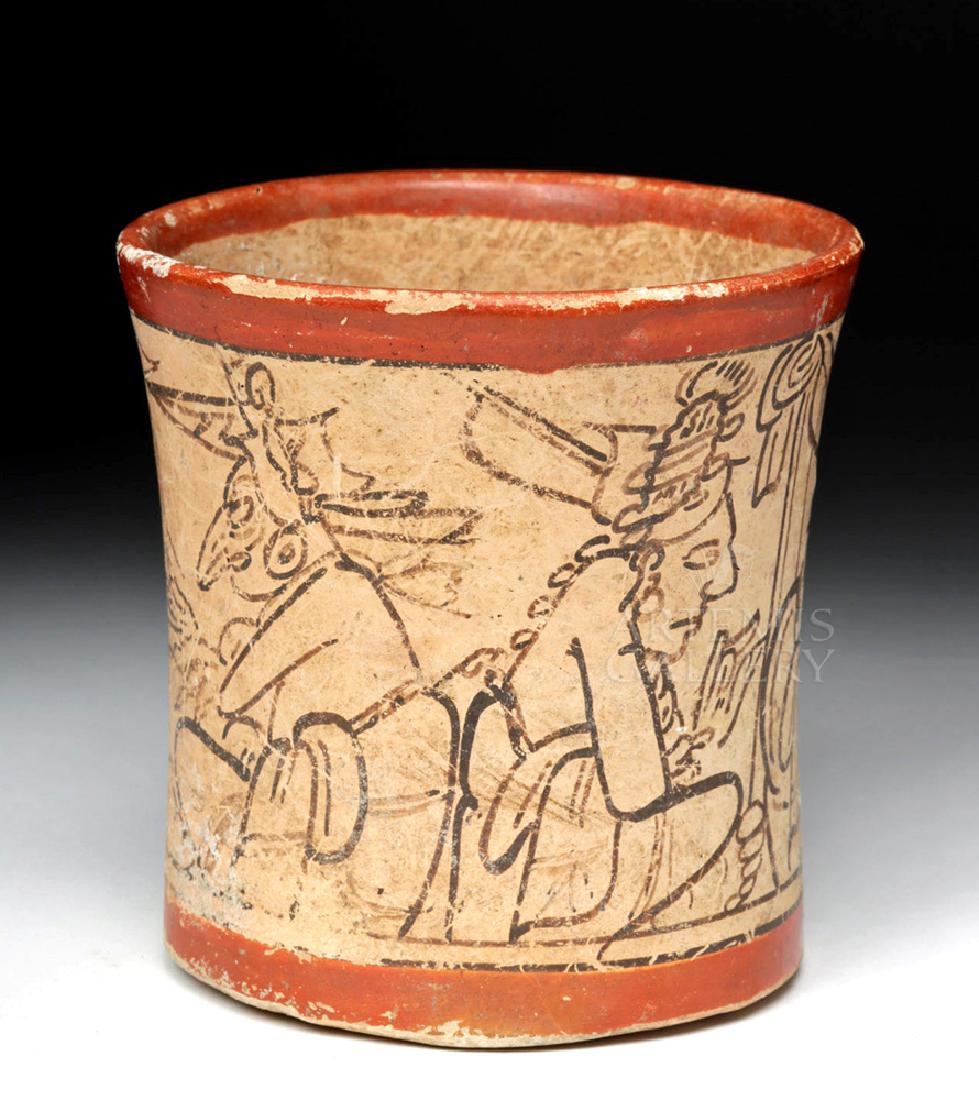 Translated Mayan Codex Style Cylinder