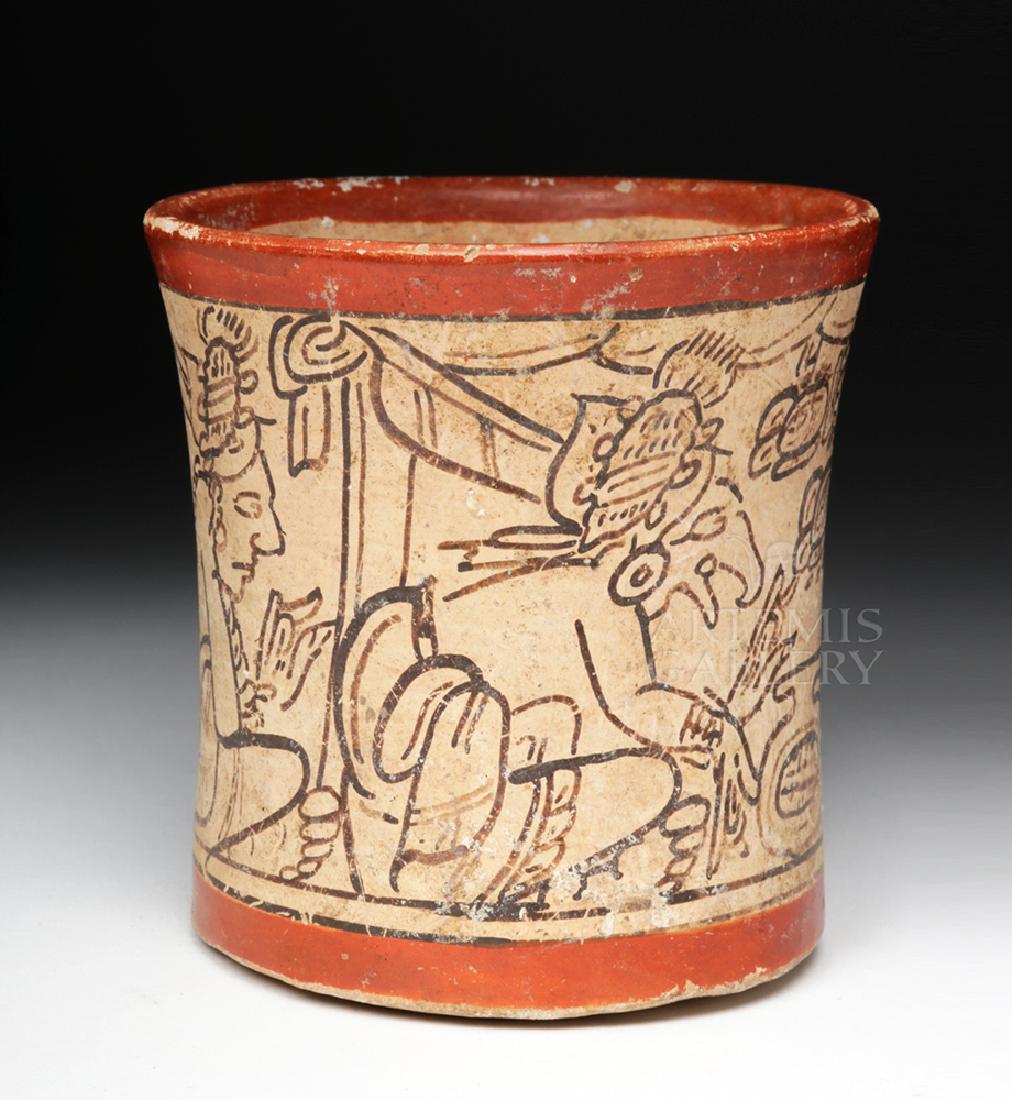 Translated Mayan Codex Style Cylinder