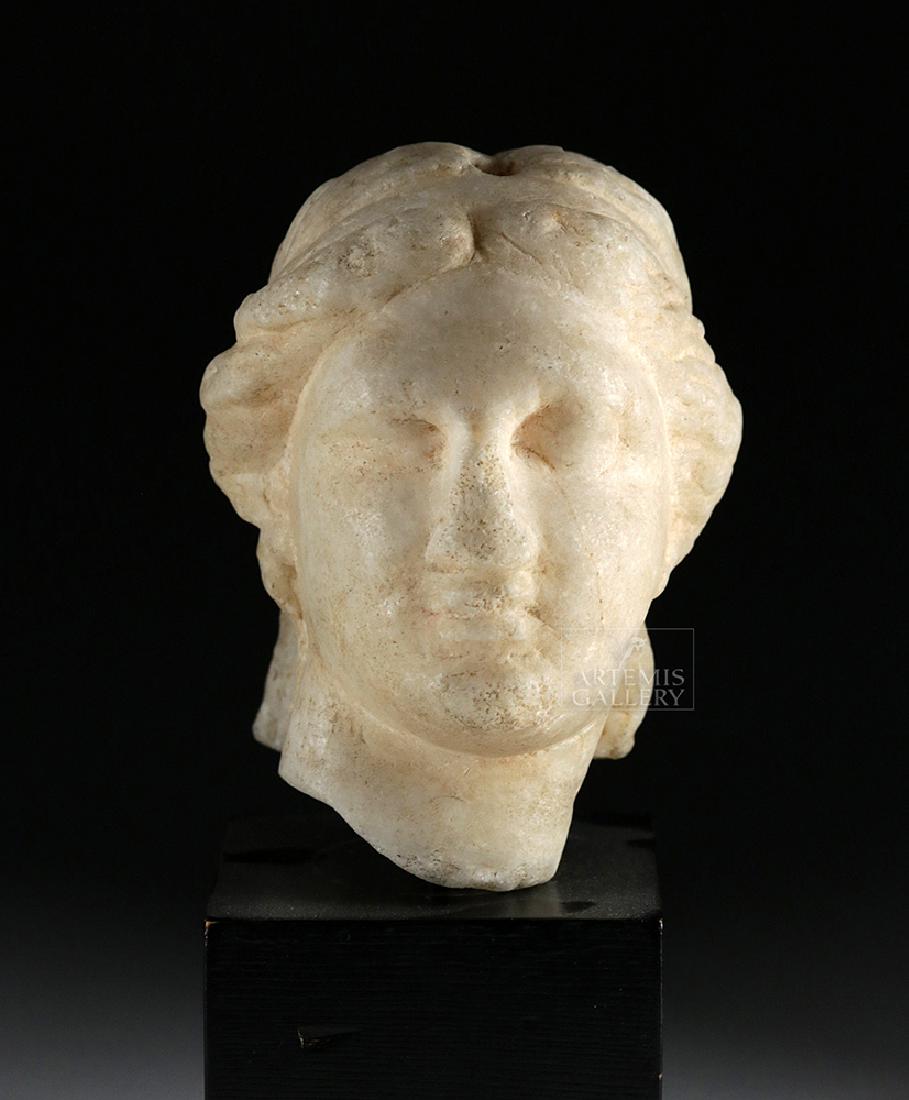 Hellenistic Greek Marble Head of Isis, ex-Sotheby's