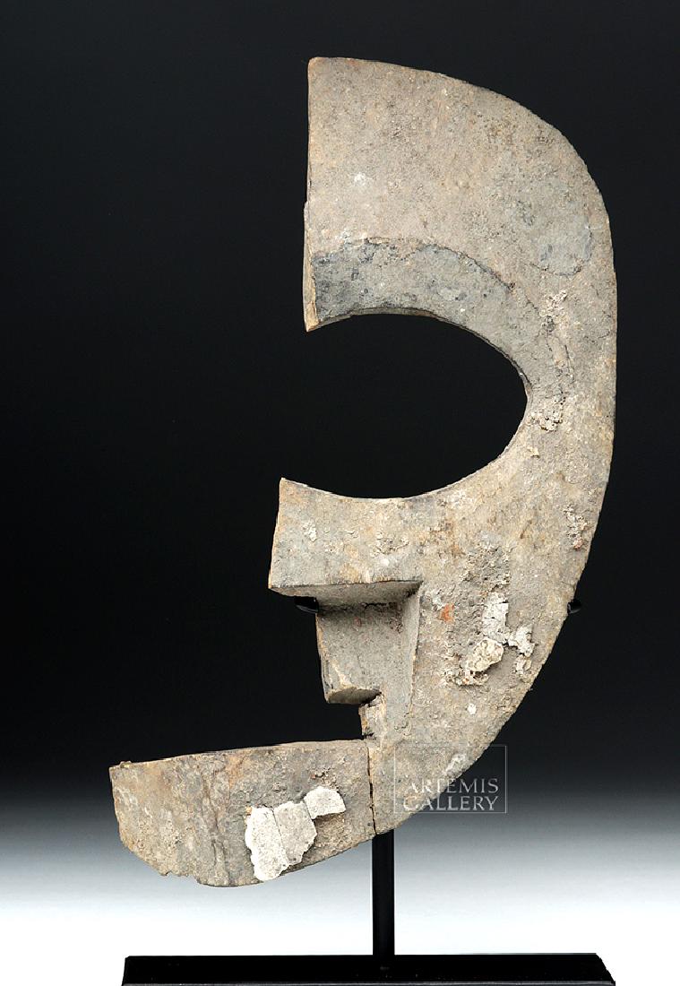 Rare Mixtec Wood Mosaic Mask - Dzahui / Tlaloc