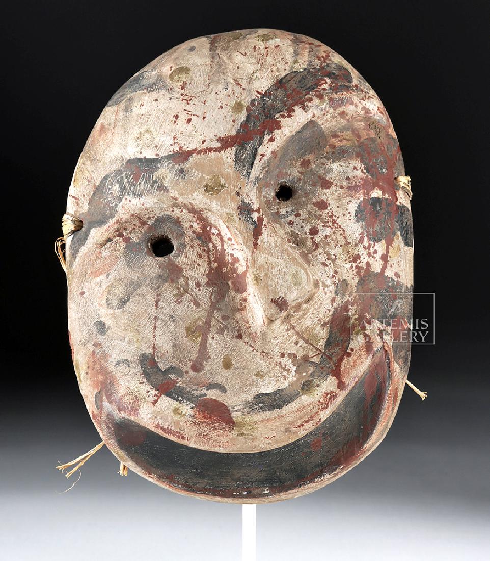 Early 20th C. Alaskan Eskimo Painted Wood Mask