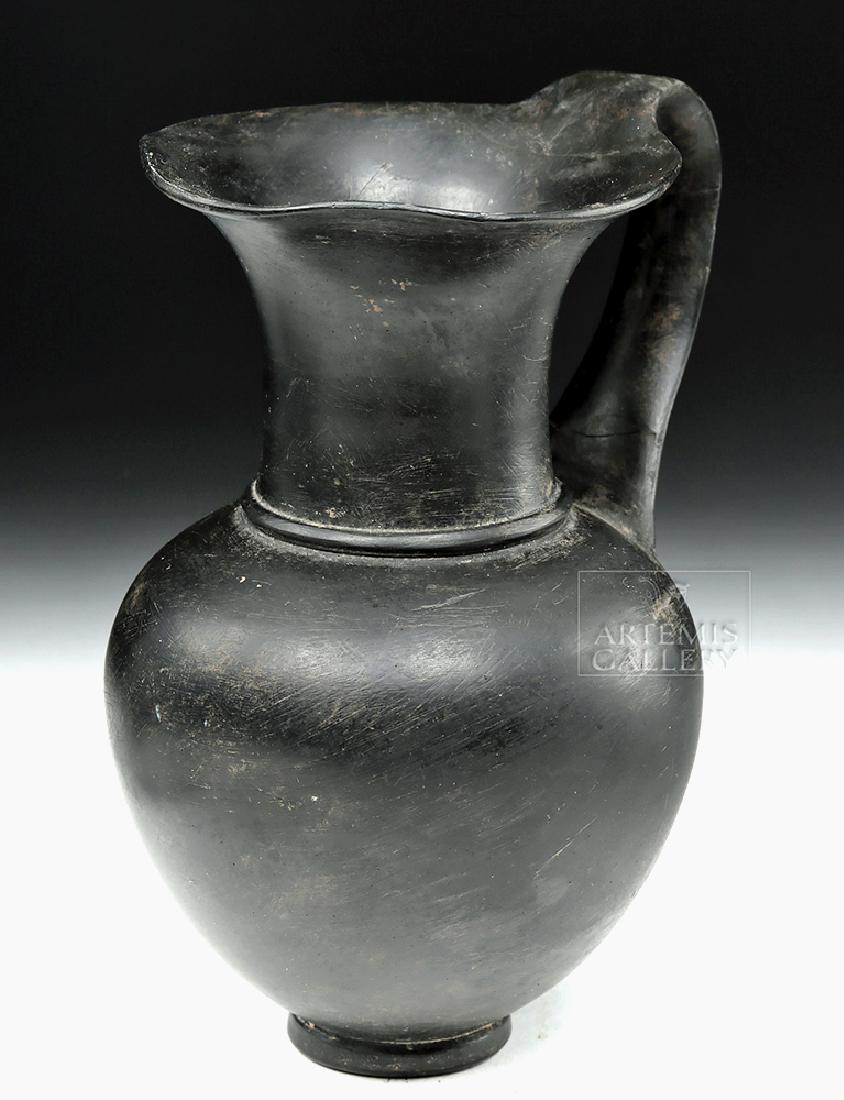 Etruscan Bucchero Pottery Oinochoe
