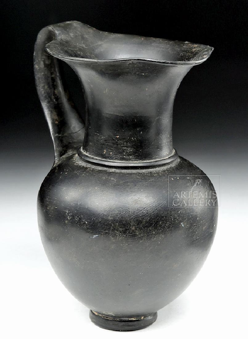Etruscan Bucchero Pottery Oinochoe