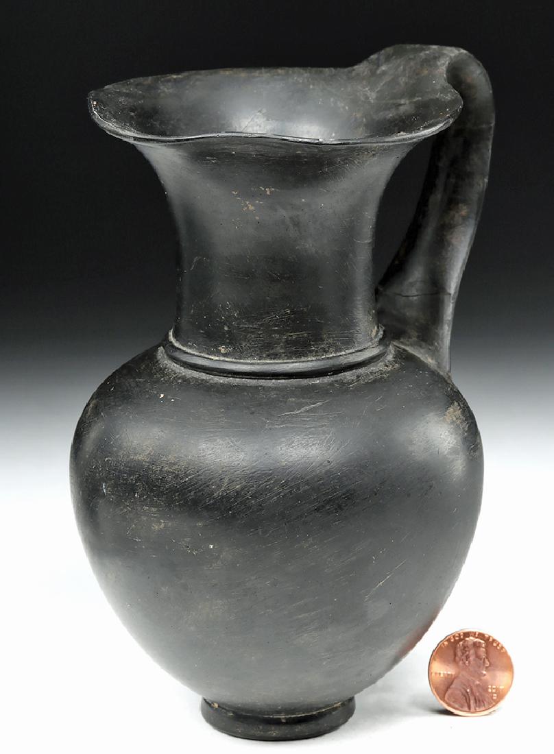 Etruscan Bucchero Pottery Oinochoe