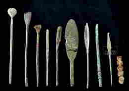 Roman Bronze Medical Set - 6 Tools - Mar 19, 2015 | Artemis Gallery in CO