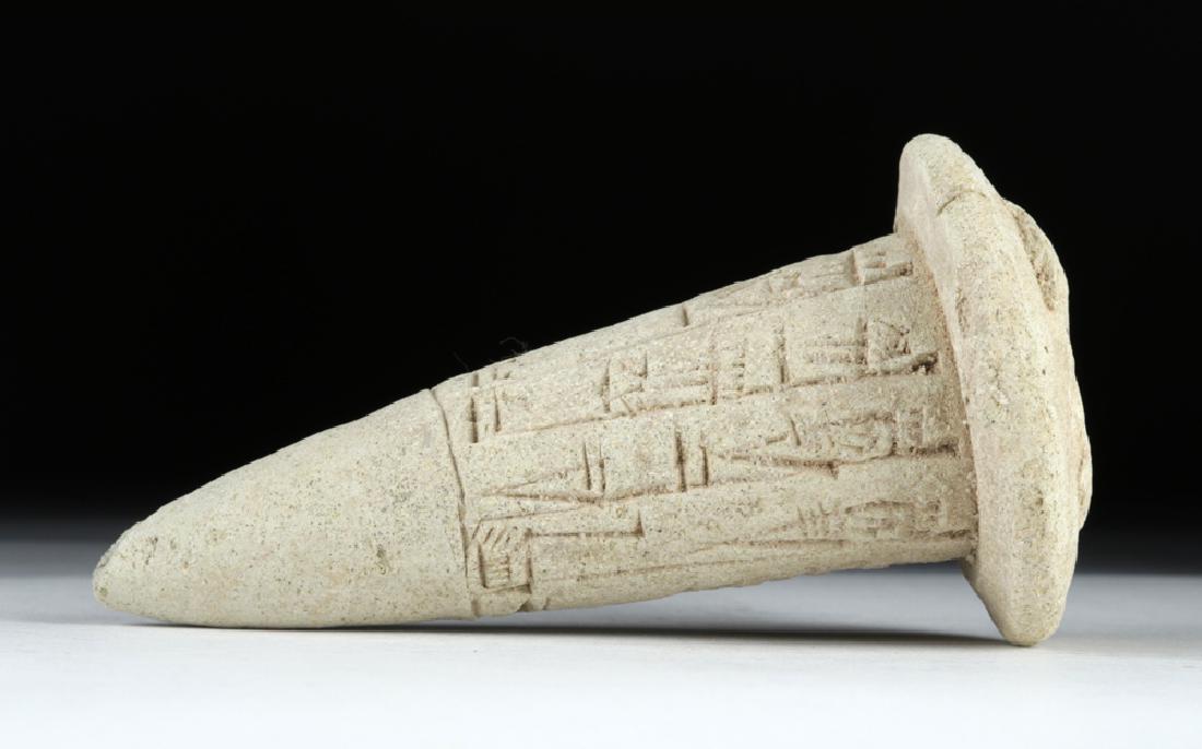 Sumerian Cuneiform Foundation Cone, Ex Bonhams