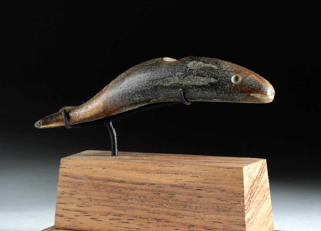 Ancient Northwest Coast Bone Fishing Lure - Whale