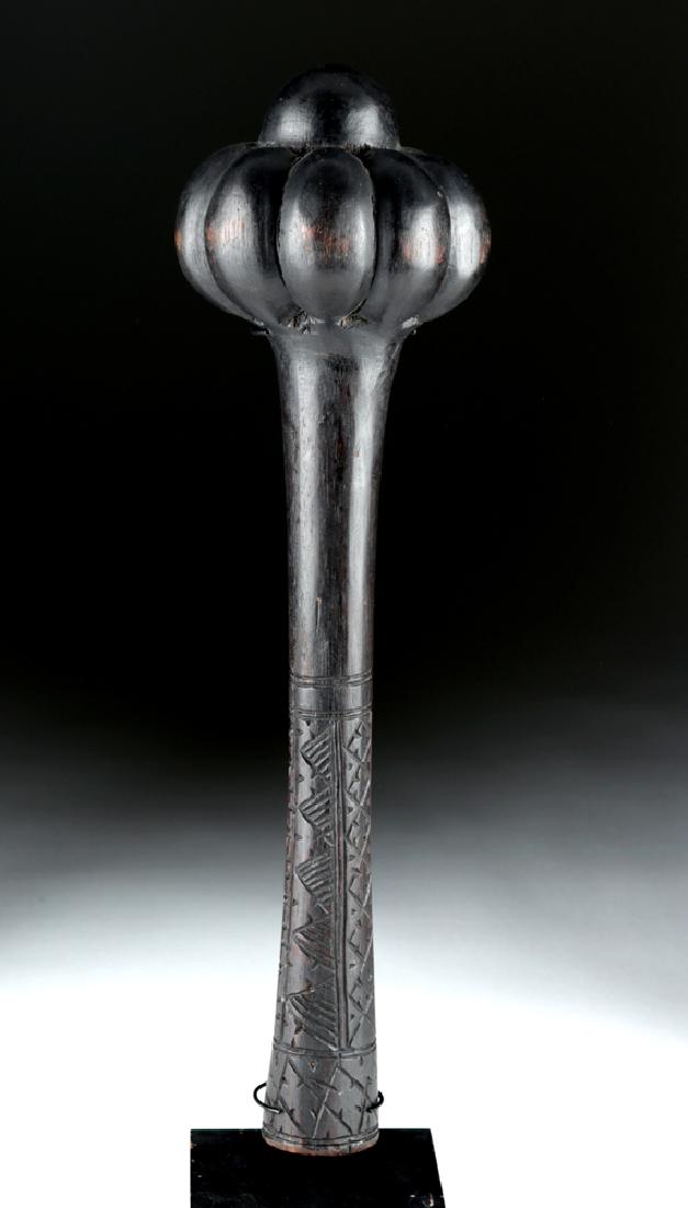 Mid-20th C. Fijian Wooden Ula Throwing Club