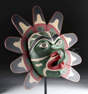 Kwakwaka'wakw Hamatsa Cannibal Bird Mask Carved By