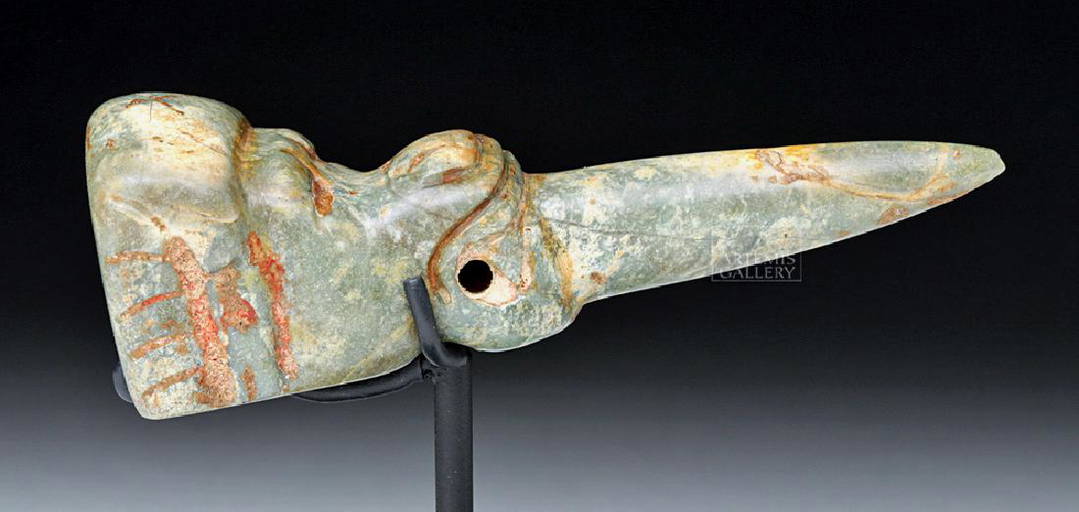 Olmec Jade Piercer Bloodletting Tool
