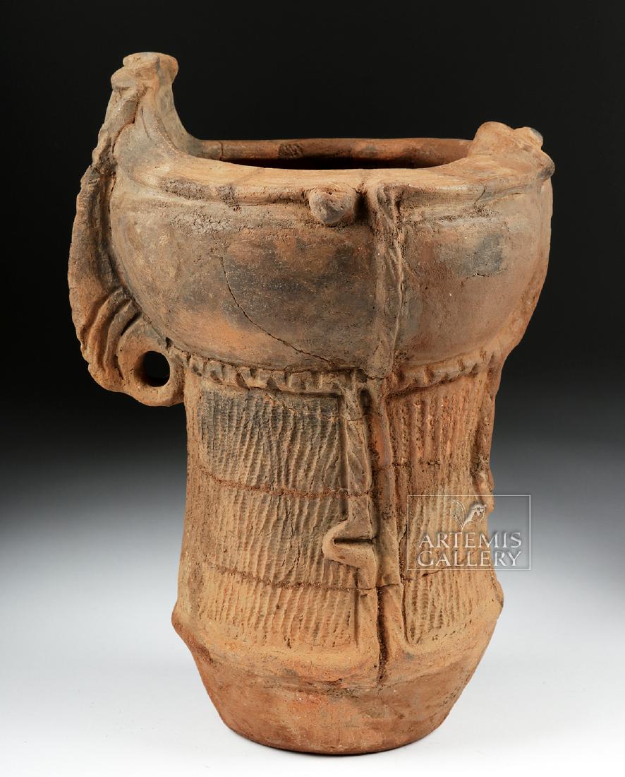 Large Ancient Japanese Jomon Pottery Jar W/ Tl Test