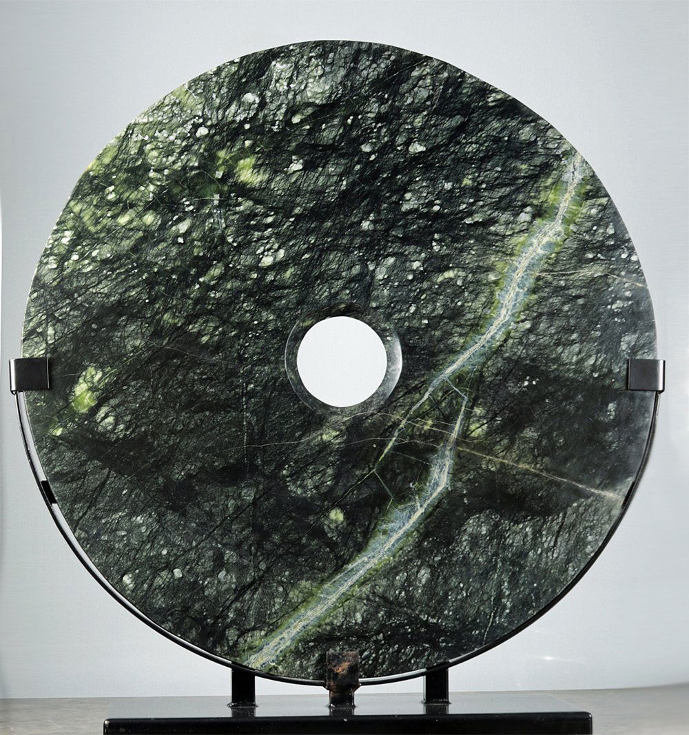 Huge Neolithic Chinese Stone Bi Disc