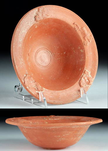 Roman Redware Pottery Bowl