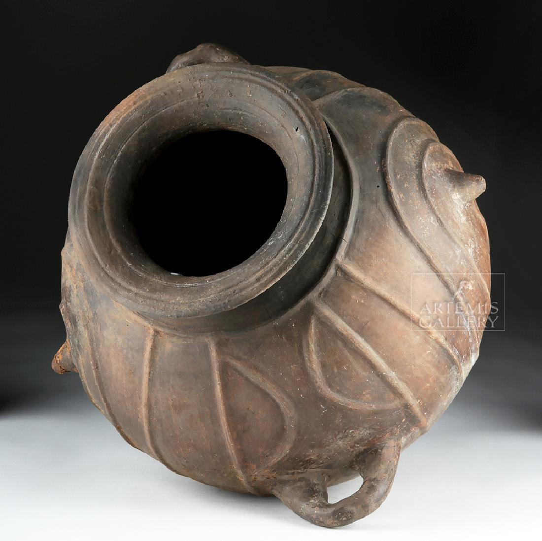 Large Etruscan Pottery Stamnos / Storage Vessel