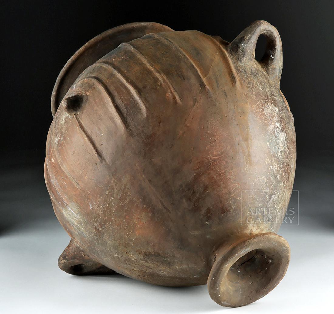 Large Etruscan Pottery Stamnos / Storage Vessel