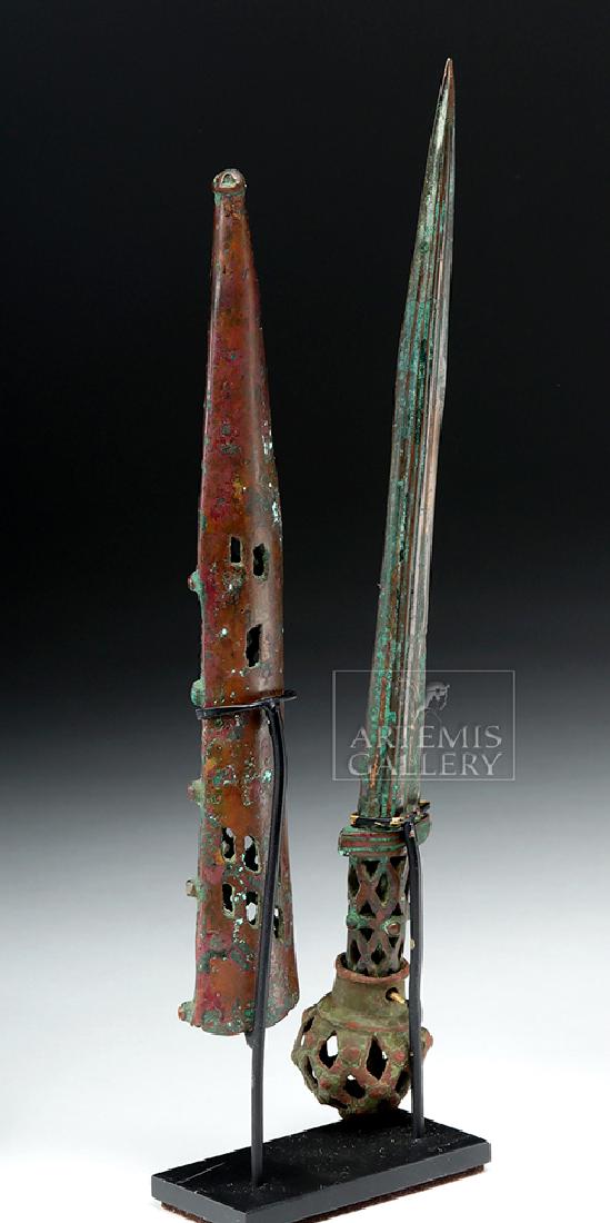 Very Rare Near Eastern Bronze Dagger & Sheath
