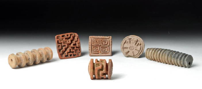 Pre Columbian Stamp Terracotta Seal