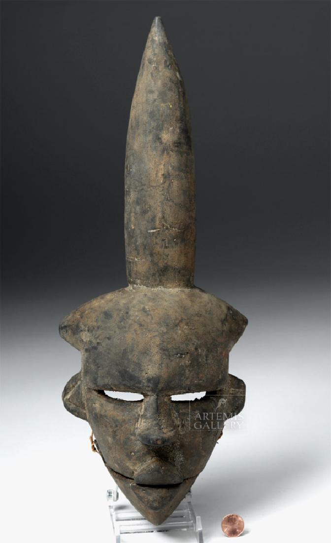 Early 20th C. African Ogoni Wooden Articulated Mask
