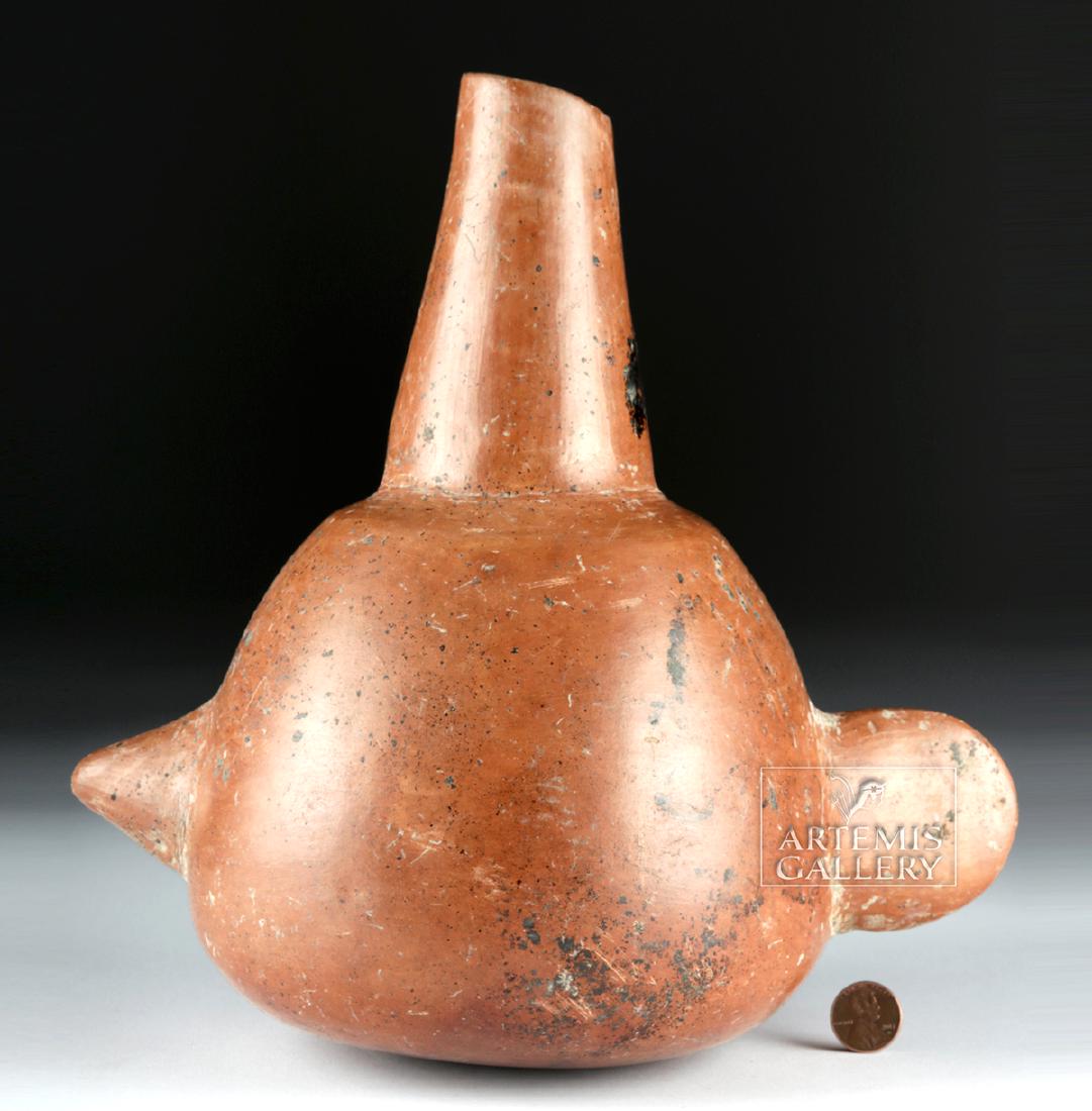 Large Colima Redware Jar Fascinating Form!