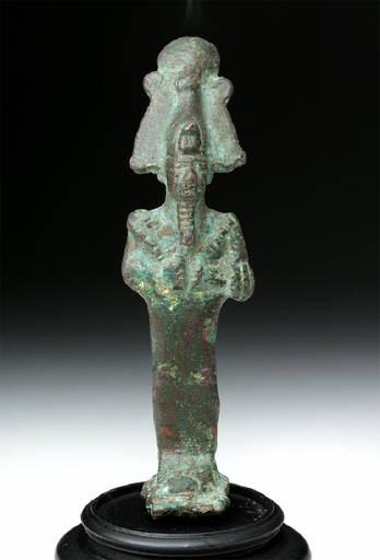 Egyptian Bronze Osiris Amulet Late Dynastic Period