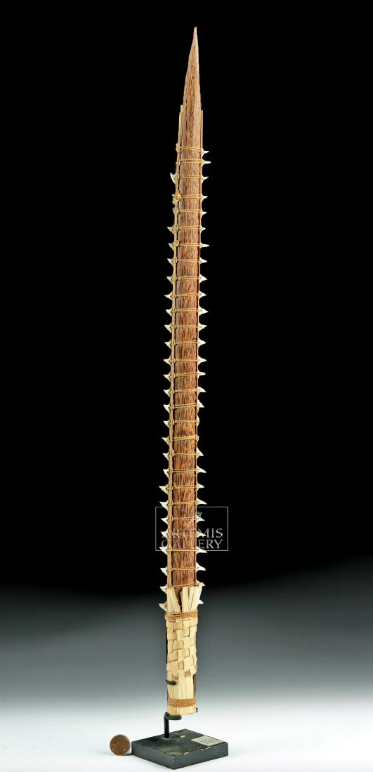20th C. Gilbert Island Shark Tooth Sword