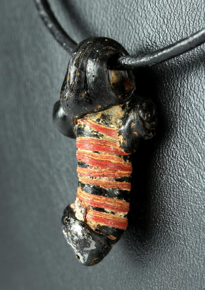 Rare Roman Glass Pendant - Phallic Form