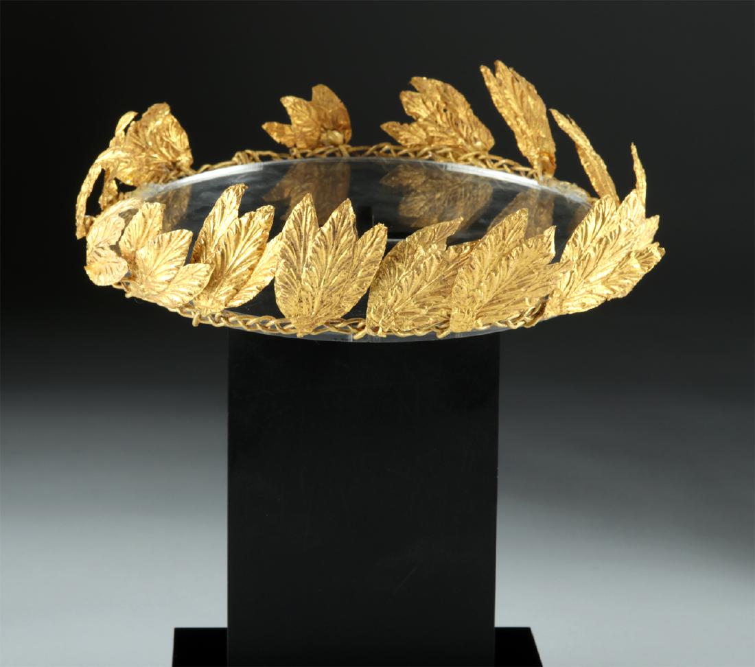Greek Hellenistic 22K Gold Diadem, ex-Royal Athena