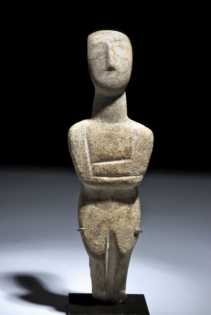 Greek Cycladic Marble Figure of the Spedos Type