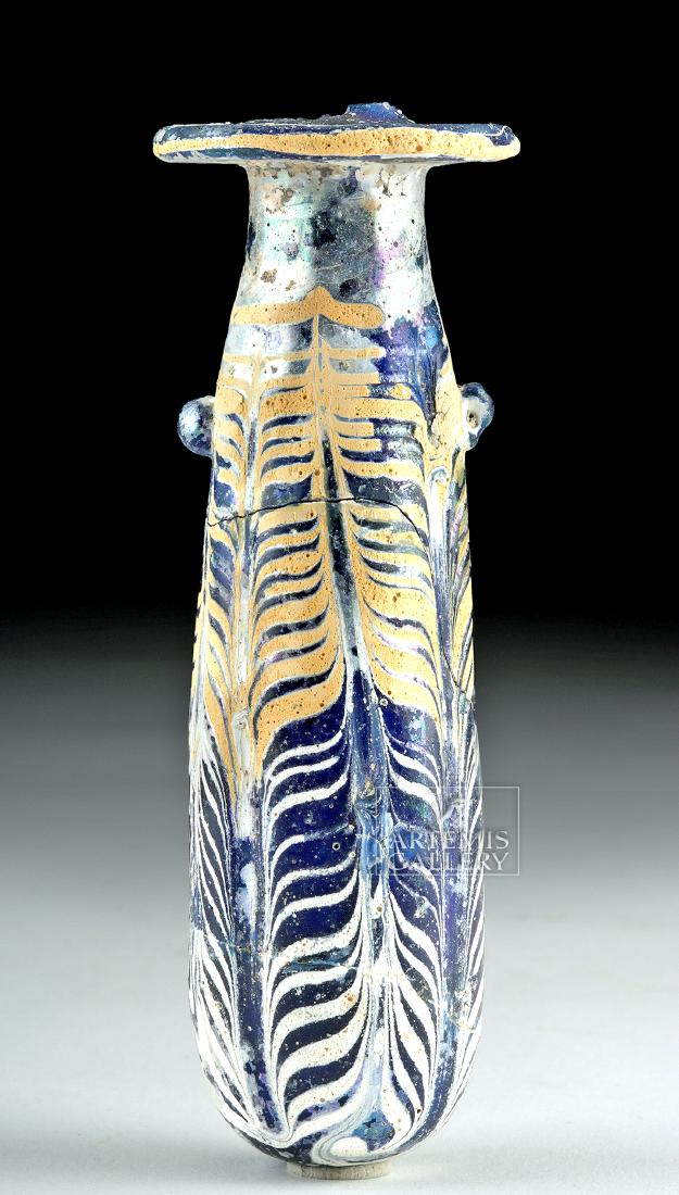 Greek Core-Form Glass Alabastron