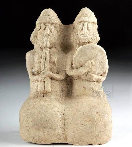 Amlash Terracotta Seated Musicians