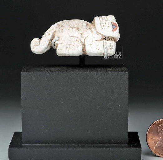 Miniature Chavin Shell Pendant Jaguar Form